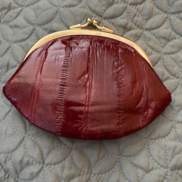 Bags | Vintage Real Eel Skin Wallet | Poshmark